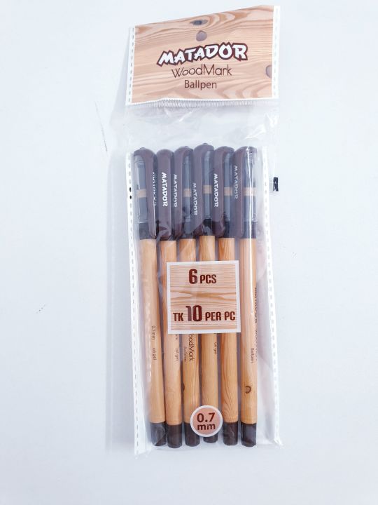 Matador WoodMark Ball Pen Black (6pcs) and Matador Smoothy [6Pcs ...