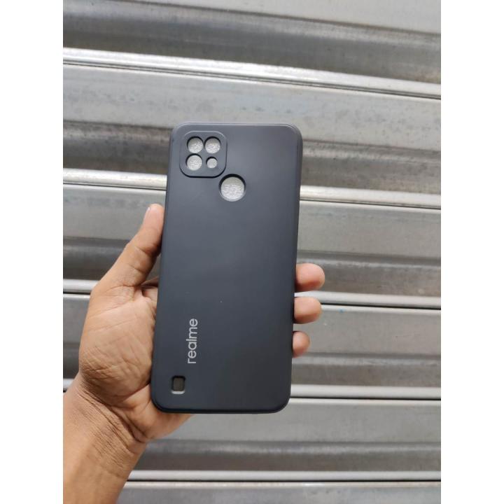 Realme c21y/c25y silicon back cover | Daraz.com.bd