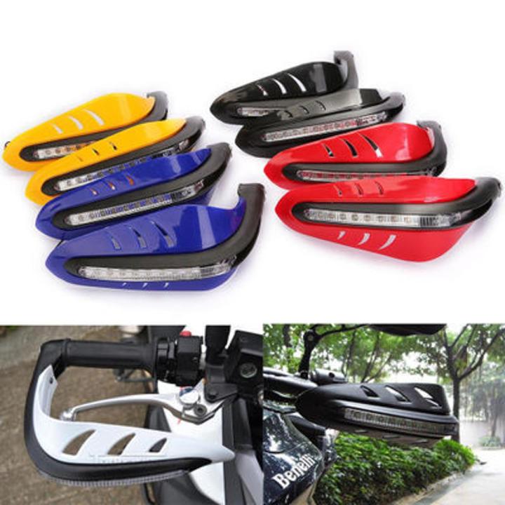 Universal hand guard with light For Motorcyle. Hand Guard LED Light ...