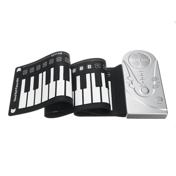 49 Keys Roll Media Up Electric Keyboard Piano Built-in Speaker Kids ...