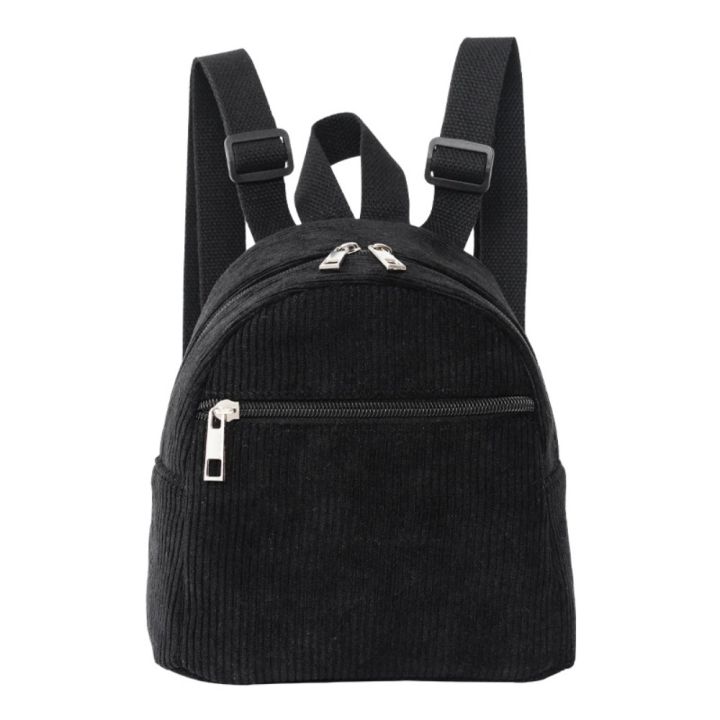 Fashion Rucksack Mini Backpack Solid Color Zipper Book Bags Lightweight ...