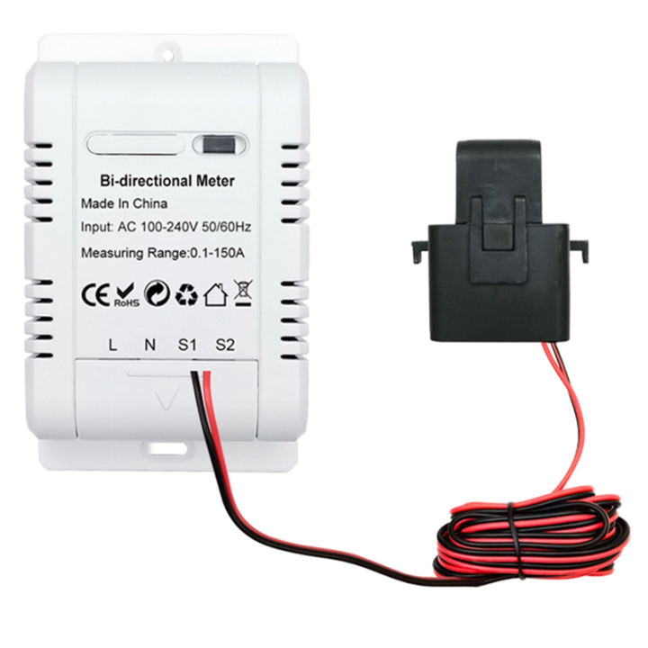 1 PCS Tuya Smart ZigBee Energy Meter BiDirectional Two Way 150A Clamp ... 1 PCS Tuya Smart ZigBee Energy Meter BiDirectional Two Way 150A Clamp ...