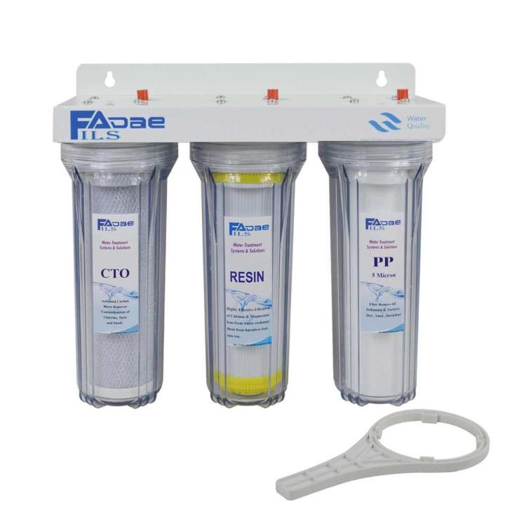 3-Stage Drinking Water Filtration System 1/2 inch Port With Sediment ...