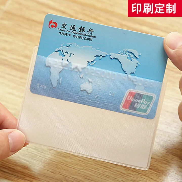 Credit Card Sleeve Protector Transparent Card Holder Set of 10 Perfect ...