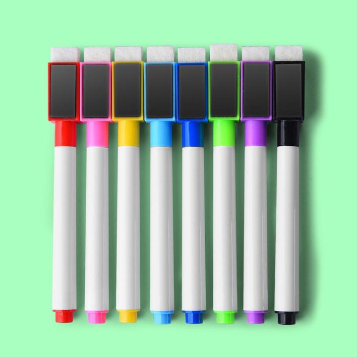 【Trending Now】 New Licao 16Pc 8 Color/et Magnetic Whiteboard Marker Pen ...