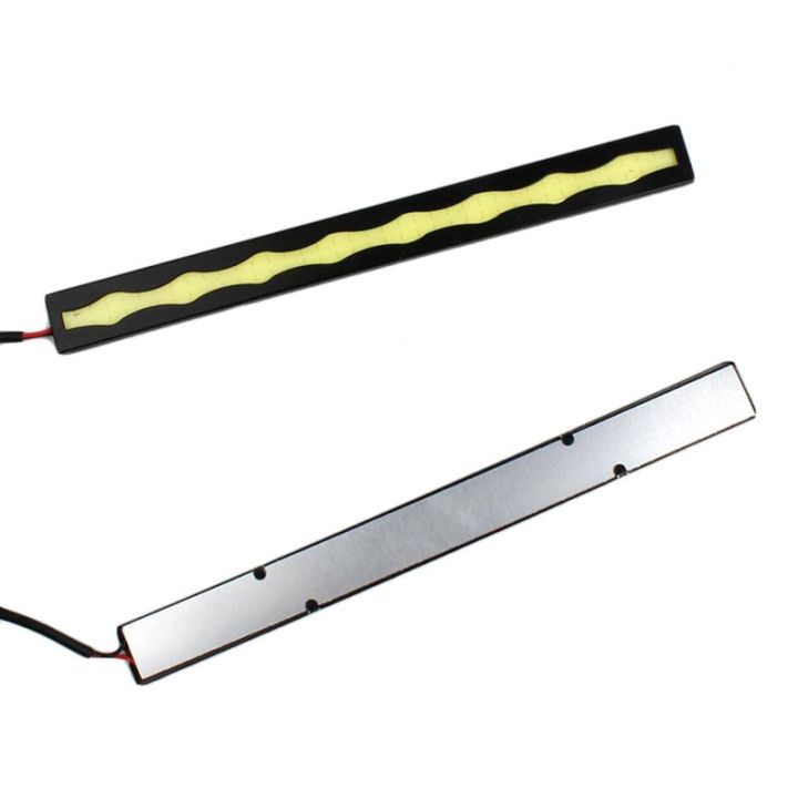 LED COB Wave Shape Car Auto Parking Driving Daytime Running Lamp 2 Pcs ...