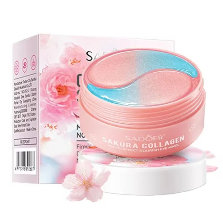 SADOER Collagen Sakura Multi Effect Nourish Eye Mask- 60 pcs | Daraz.com.bd