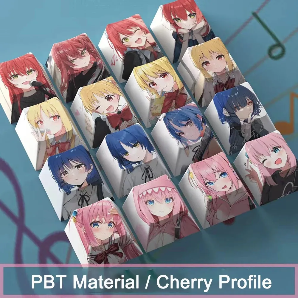 4 Keys Honkai Impact 3 Keycaps BOCCHI THE ROCK Game Cherry Profile ...
