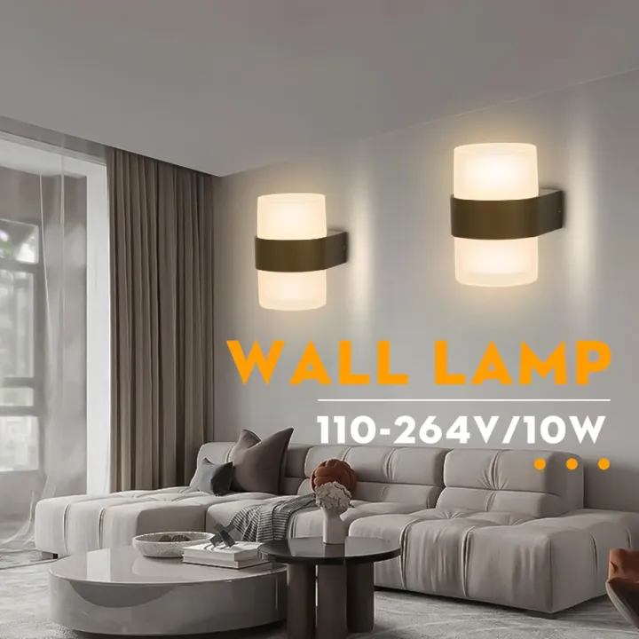 (New) led fancy wall light for bedroom modern round outdoor indoor lighting decoration mounted ...