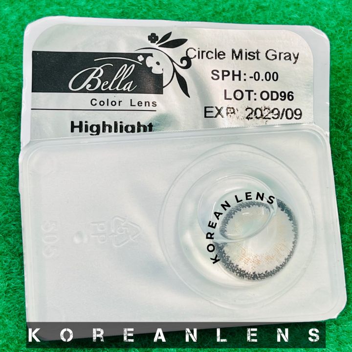 Bella Highlight Circle Mist Gray Colored Contact Lenses | Daraz.com.bd