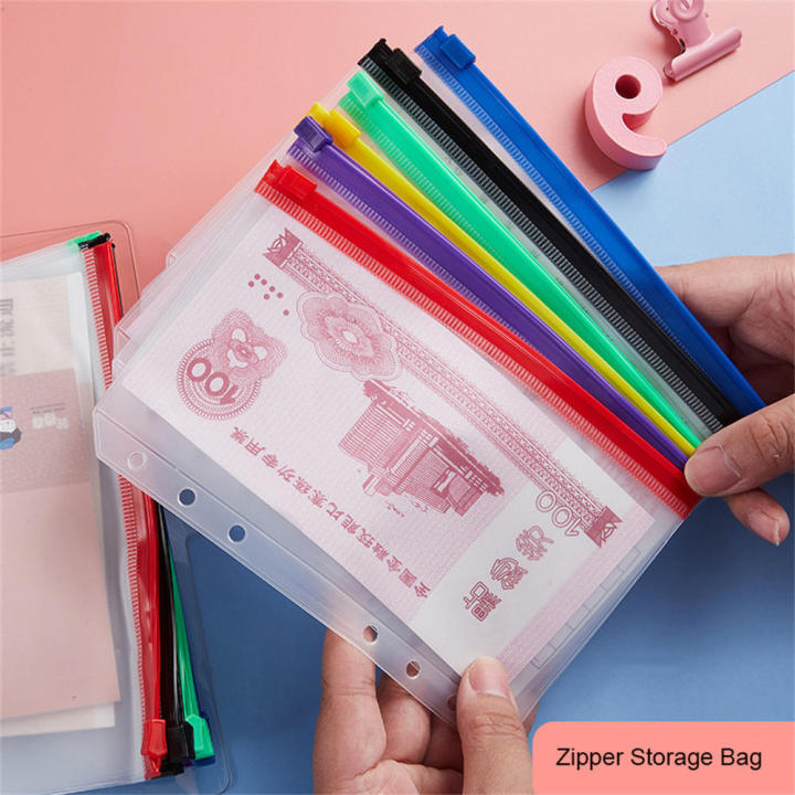 6 Ring Notebook Binder Filing Products Binder Storage Organizer PVC ...