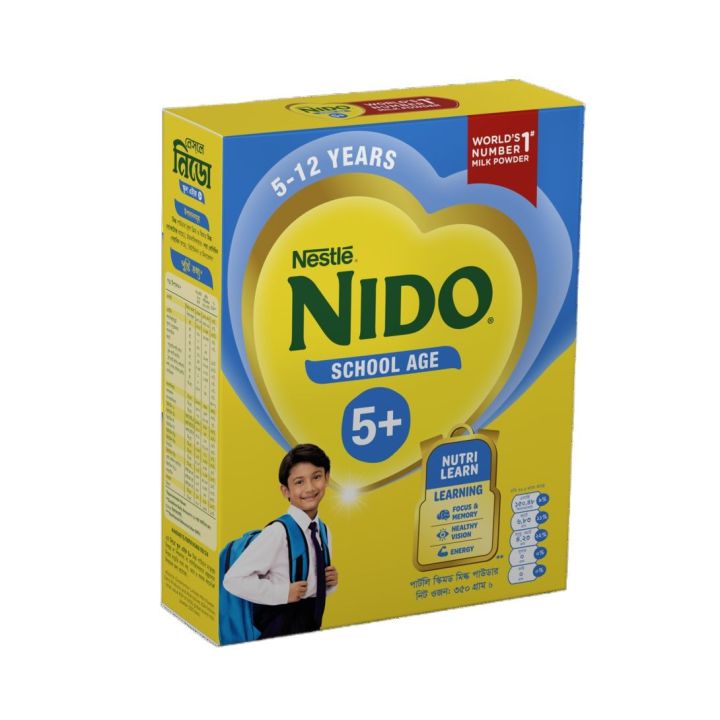 Nido 5+ Milk Powder School Age (5+ Years) 350g | Daraz.com.bd