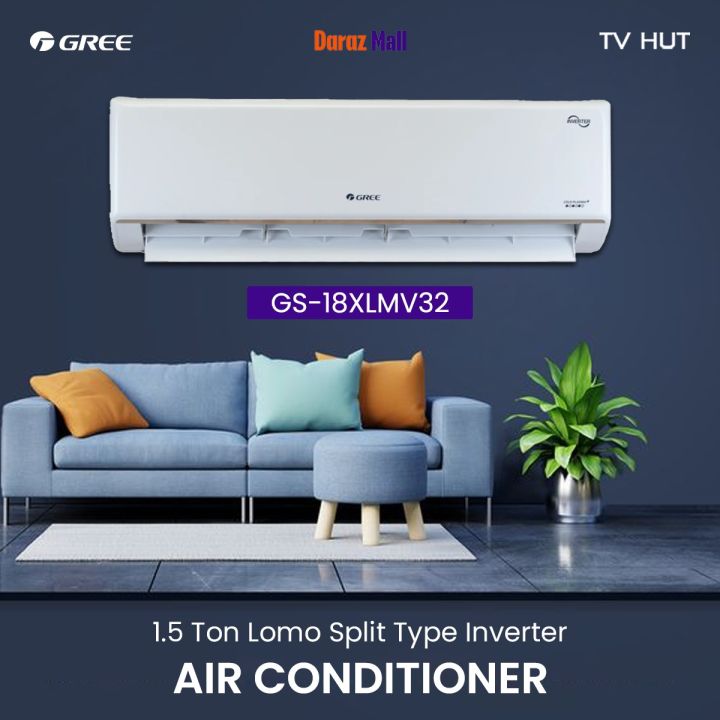 Gree GS-18XLMV32 Lomo Split Type (1.5 TON) Inverter Air Conditioner ...