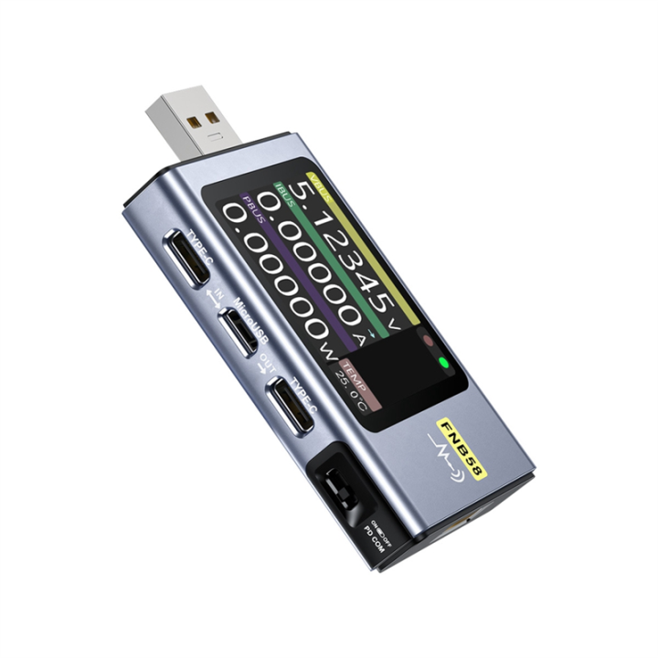 USB Tester USB Tester Multifunction -FNB58 Type-C Fast Charge Voltmeter ...