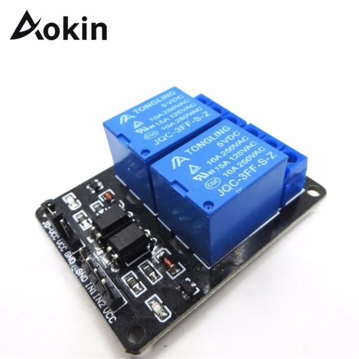 【Lejia】Aokin 2 4 Channel Dc Relay Module With Optocoupler Low Level ...