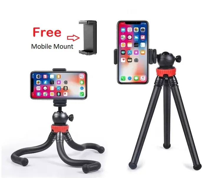 Octopus Tripod 12 Inch With Ball Head- Best For DSLR Or Smartphone ...