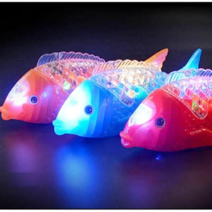 Electric Fish Toy – Funny Walking & Musical Fish for Kids (Battery ...