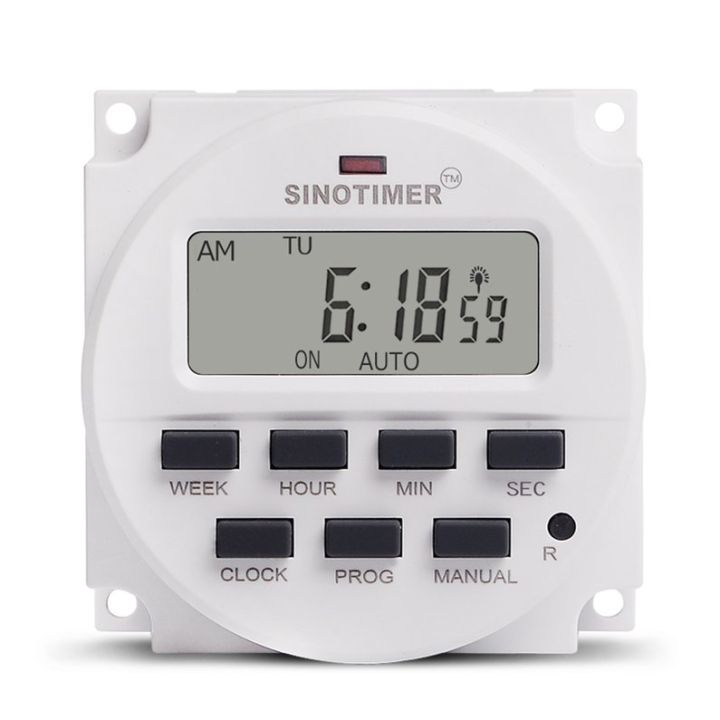 SINOTIMER 220V Weekly 7 Days Digital Programmable Timer Switch Relay Control | Daraz.com.bd