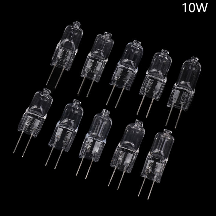 10Pcs G4 Halogen Bulb 10V 20W 35W 12V G4 Halogen Bulbs Light JC Bi-Pin LED Lamp Warm White ...