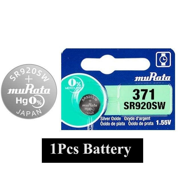 Murata SR920SW / 371 1.55V Silver Oxide Button Cell Watch Battery 1Pcs ...