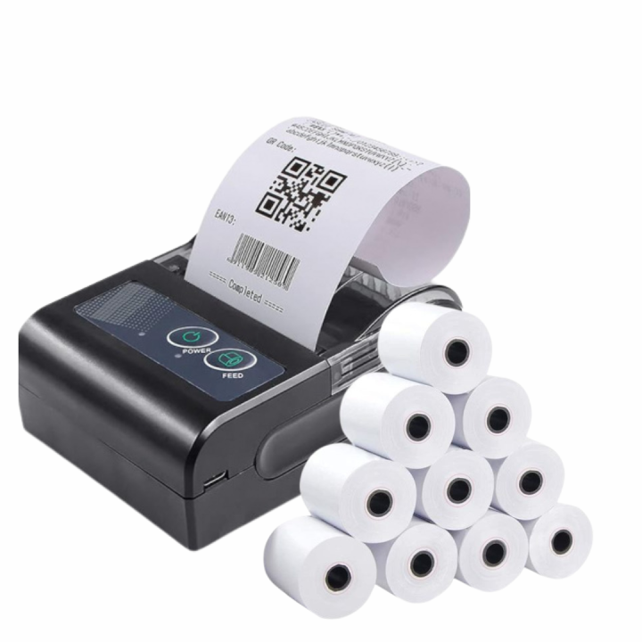MTP2 Portable POS Printer 58mm 2 inch Thermal Receipt Printer Bluetooth ...