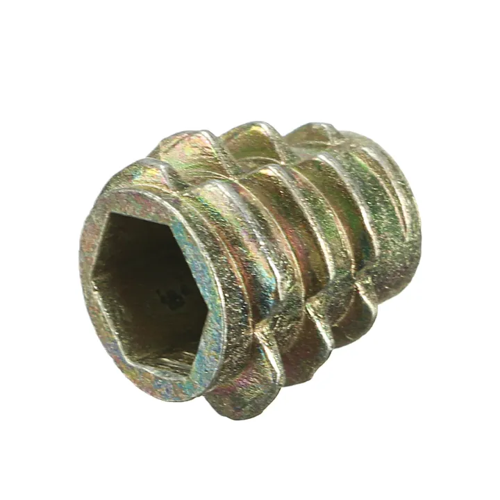 Speed lives M5x10mm Hex Nuts Drive Screw In Threaded Insert For Wood ...