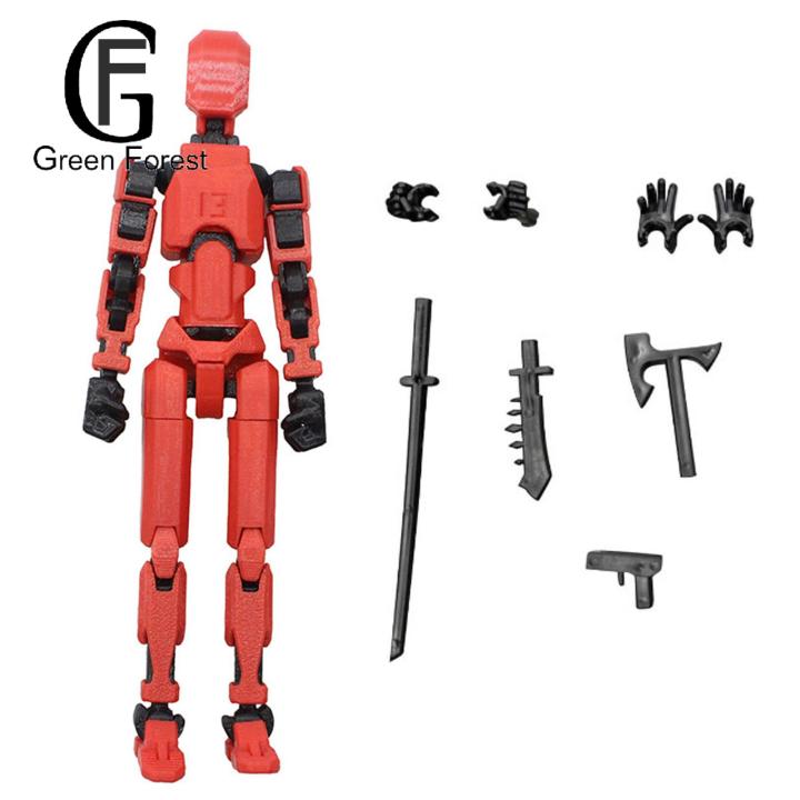 3d Printed Action Figure Transforming Robot Action Figure with Weapon ...