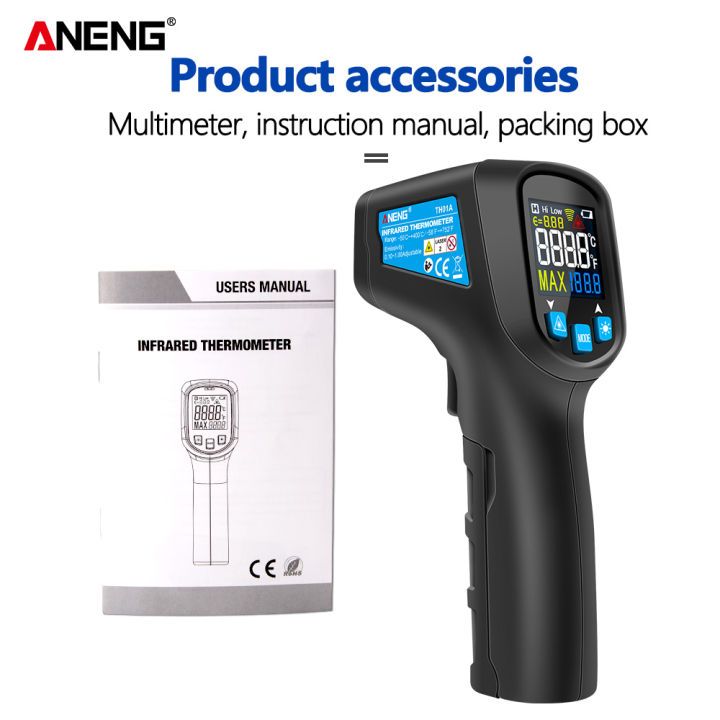 TH01B Digital infrared Thermometer IR laser Temperature Sensor Gun No ...