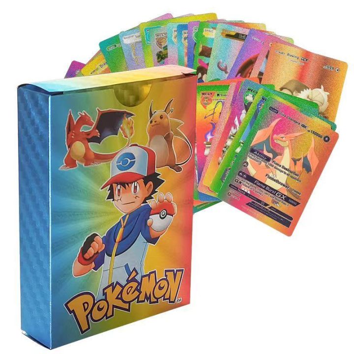 55 Pcs Pokemon Rainbow Cards Rainbow Foil Set English Version | Daraz ...