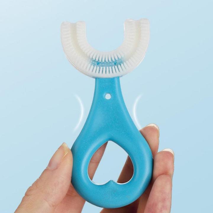 Children's U-Shape Toothbrushes Easy To Brush Food-Grade Silicone ...