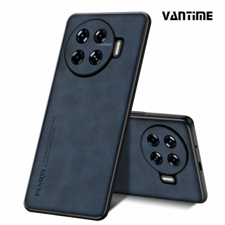 Vantime for Tecno Spark 20 Pro+ Plus 4G Case PU Leather Slim Matte Hard ...