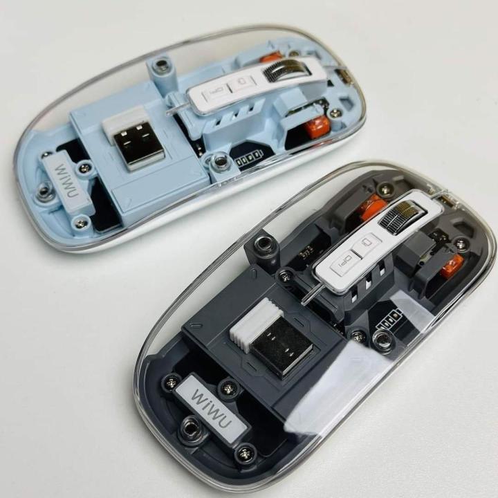 WiWU Crystal Transparent Magnetic Wireless Mouse | Daraz.com.bd
