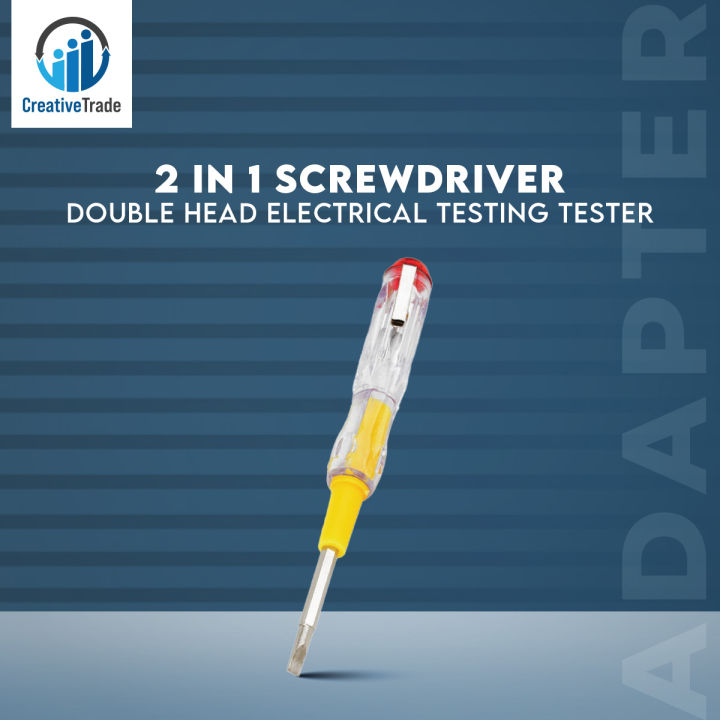 2 in 1 Screwdriver and Electrical Testing Tester- Double-Head | Daraz ...
