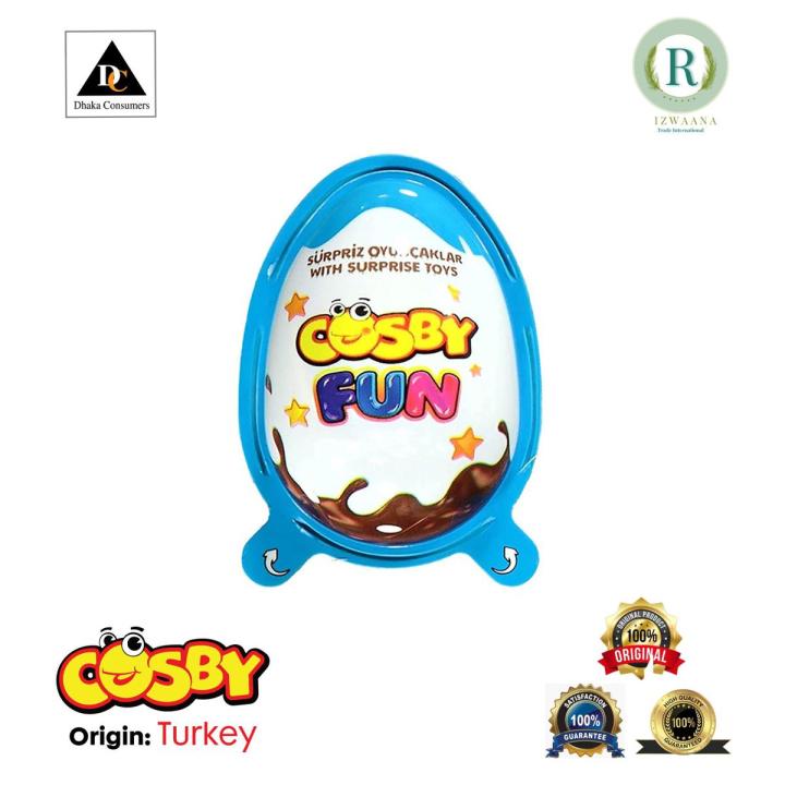 COSBY FUN BOY EGG CHOCOLATE 20GM (TURKEY)- 12 PCS | Daraz.com.bd