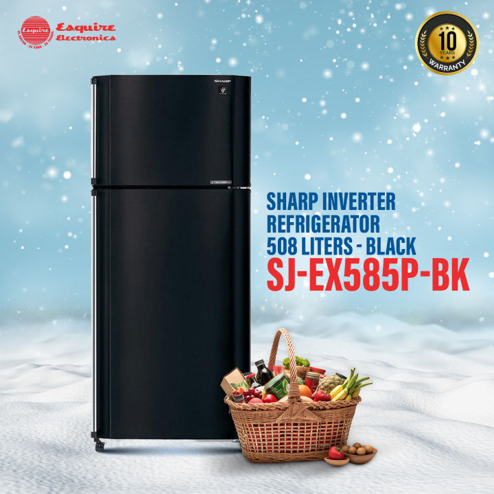 Sharp Inverter Refrigerator SJ-EX585P-BK 508 Liters - Black | Daraz.com.bd