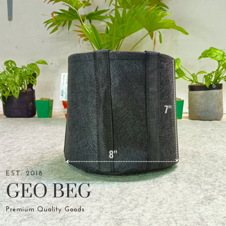 Premium Quality GEO Bag 2 Gallon (Dia-8" Hight-7") -1 PCS / Plant Grow ...