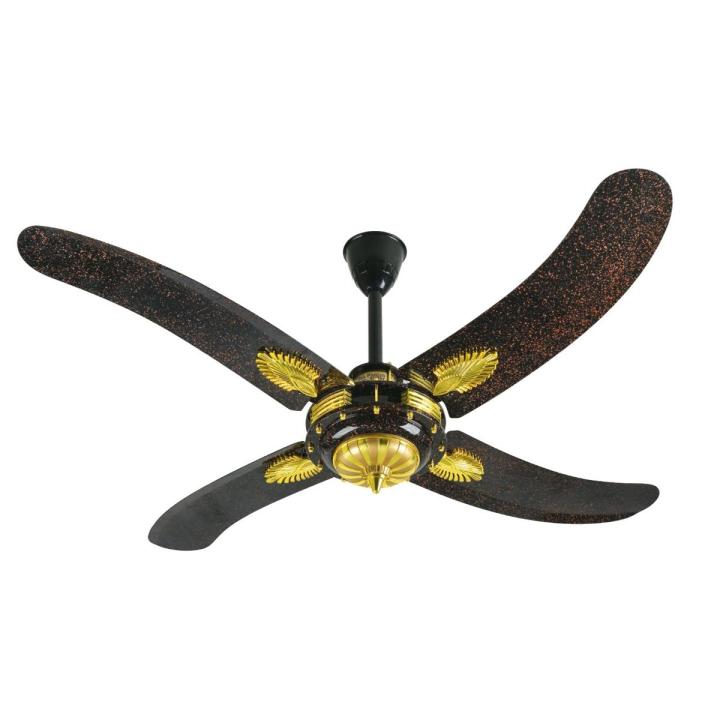 Pak Punjab CHROMA PLUS (BLACK + COPPER) 4 Blades 56 Inch Ceiling Fan ...