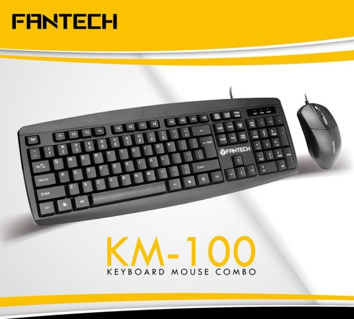 FANTECH KM-100 Keyboard Mouse Combo | Daraz.com.bd