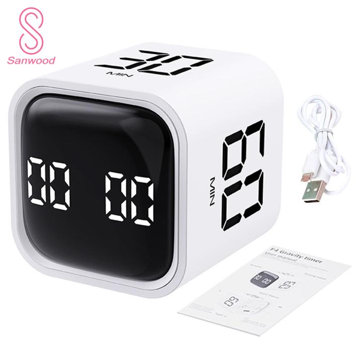 Portable Timer Mini Digital Timer with Gravity Sensor Led Display for Time Management Perfect ...