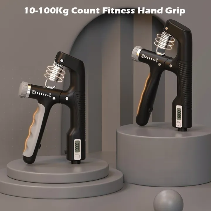 Hand Grip Fitness Strengthener 10-100Kg Count Wrist Expander Finger ...