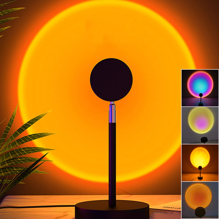 Rainbow Sunset Lamps Dc 5v Red Projector Atmosphere Led Night For ...