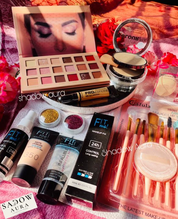 Makeup Combo 10 IN 1 Full Set( Foundation, Concealer, Primer, Compact ...
