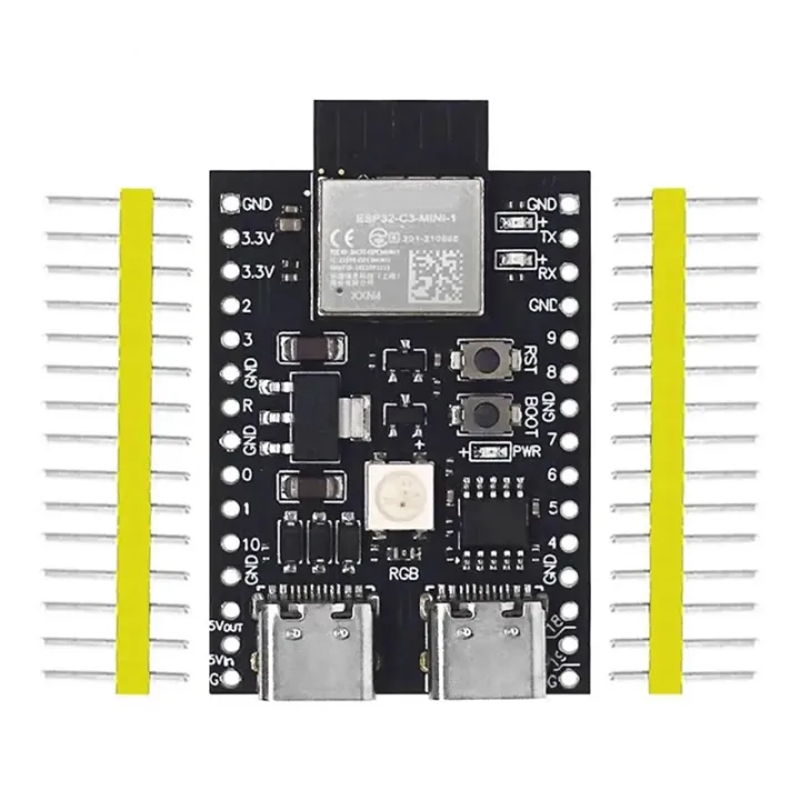 ESP32-C3 Development Board Dual Type-C WiFi Bluetooth BLE5.0 DevKitM-1 ...