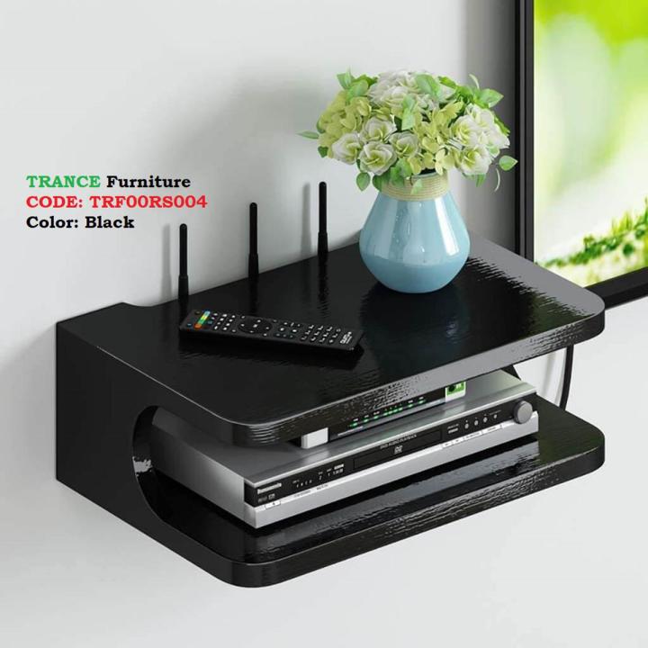 Wall Mount Wi-Fi Router Storage Paraphernalia Holder Set Top Box Stand ...