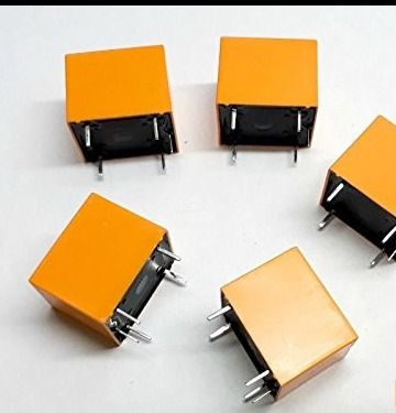 3Pcs- YELLOW 12V Relay 12V Relay Switches DC 12V Relay 5 Pin 10A DC ...