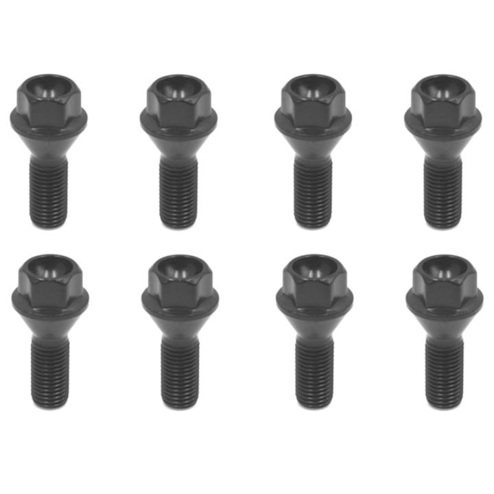 ARELENE 8Pcs Black Wheel Bolt Lug Nut for BMW E30 E36 E46 E60 E90 ...