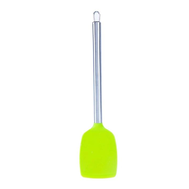 Silicone Non Stick Spoon Spatula Green Colour 34 Cm - Essential Kitchen ...