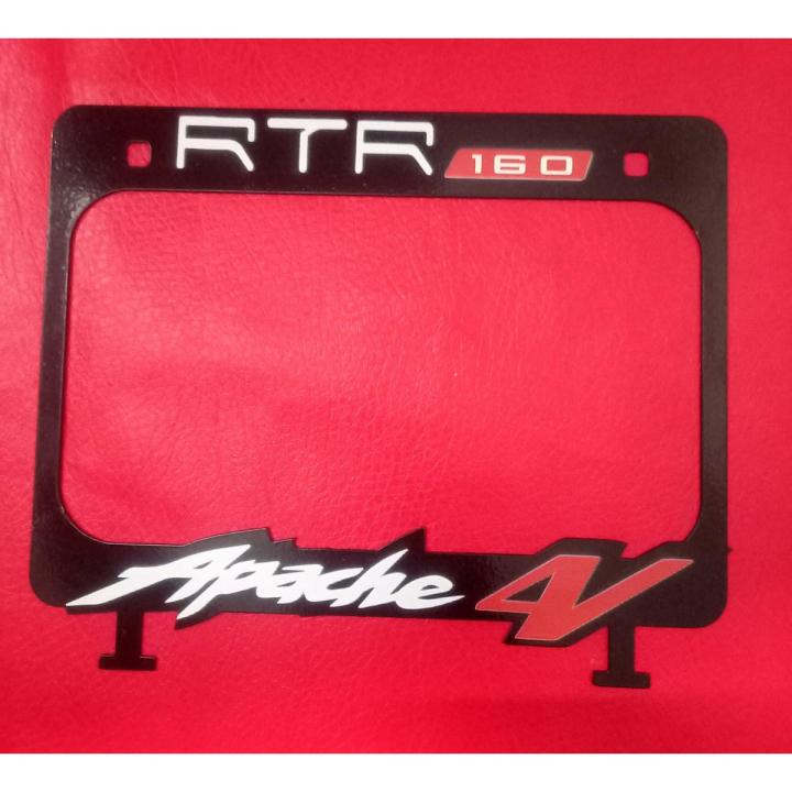 Motorcycle Number Plate Frame For Apache RTR 4V | Daraz.com.bd