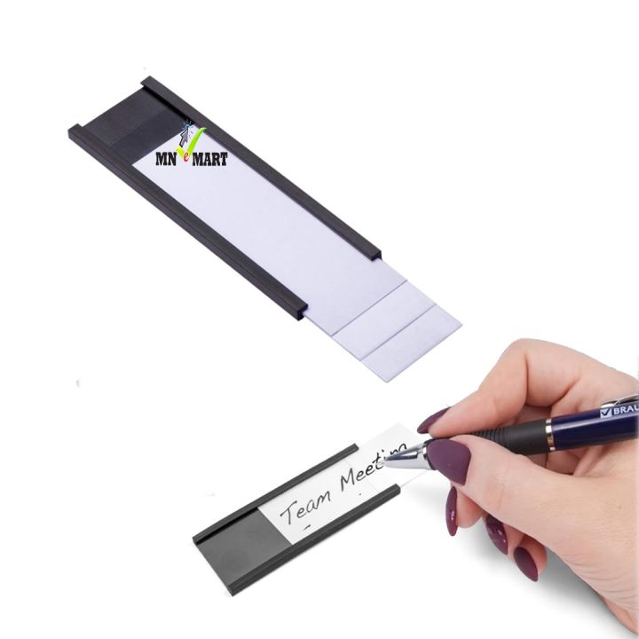 Magnetic Label Holder with Paper Card C-Channel Name Plate (1 piece ...