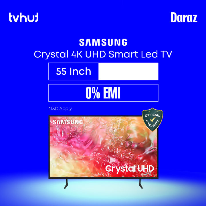 Samsung DU7700 55 Inch Crystal 4K UHD Smart Led TV Official Warranty ...